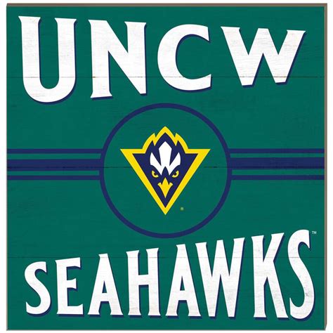 Jardine Unc Wilmington Seahawks 10 X 10 Retro Team Sign Green