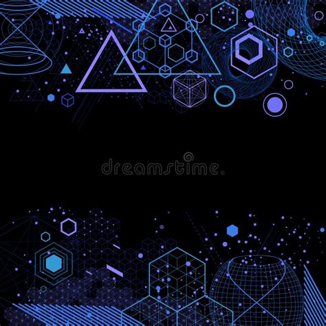 The Science And Mathematics Abstract Background Stock Vector