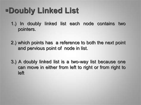 Doubly Linked List PPTX Programming Languages Computing