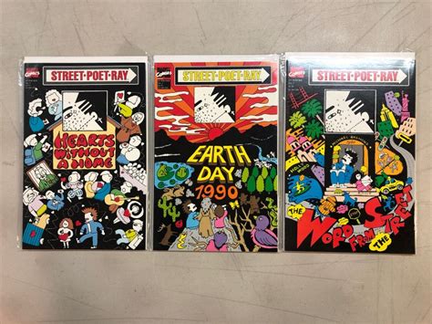 Street Poet Ray 1990 1 2 3 Nm Complete Set Junko Hosizawa Art Marvel Comic Books Copper