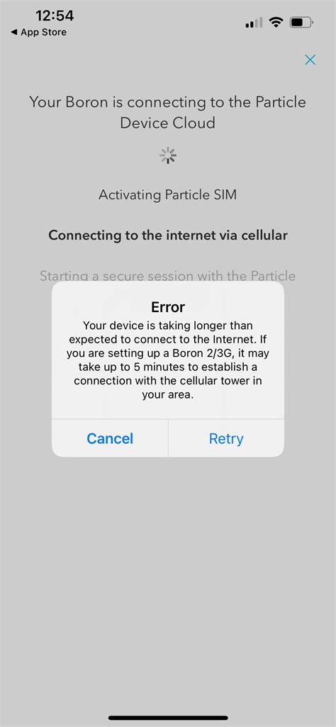 New Boron Wont Connect To Cellular During Activation Firmware Particle