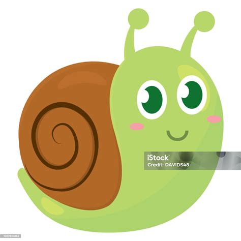 Terisolasi Lucu Siput Kartun Ilustrasi Stok Unduh Gambar Sekarang Siput Gambar Produk