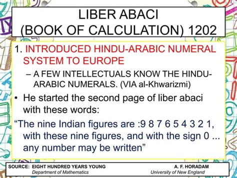 Fibonacci The Man Of Numbers Pptx