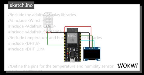 CS DHT22 SSD1306 Copy Wokwi ESP32 STM32 Arduino Simulator