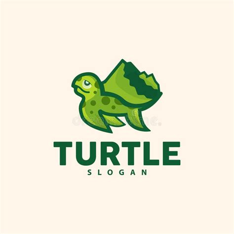 Turtle Logo Ocean Animal Vector Simple Minimalist Design Symbol