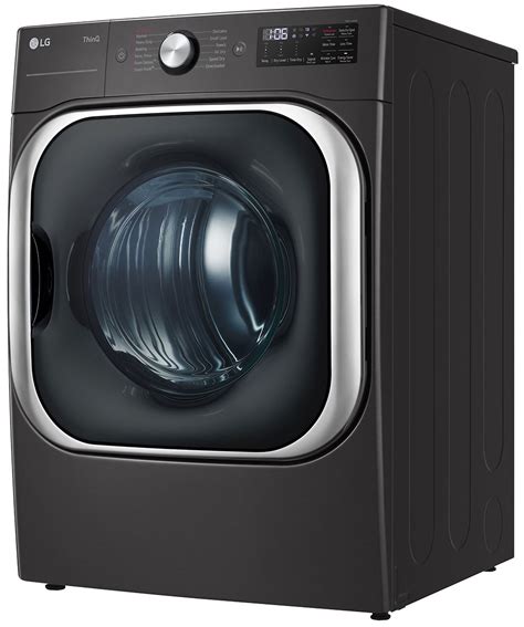Lg 9 Cu Ft Black Steel Gas Dryer Dlgx8901b Abt