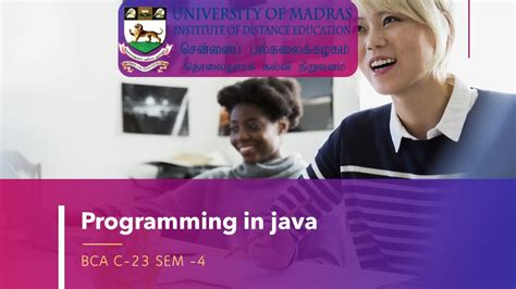 Bca Programming In Java Sem 4 Uec Youtube