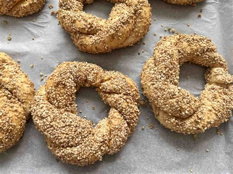 Turkish Simit Twisted Sesame Seed Rings The European Dish