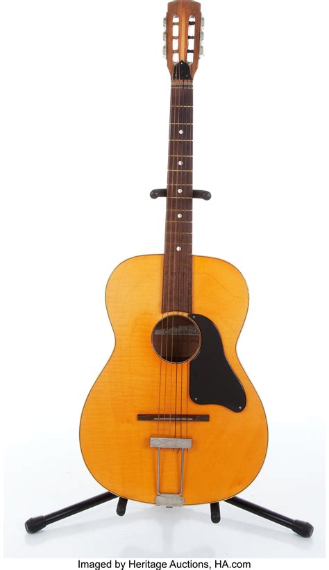 1960s Crucianelli Natural Acoustic Guitar No Serial Number Lot