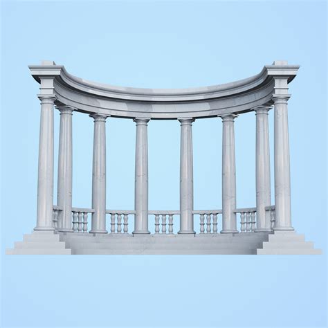 3d File Tuscan Style Colonnade・3d Print Design To Download・cults