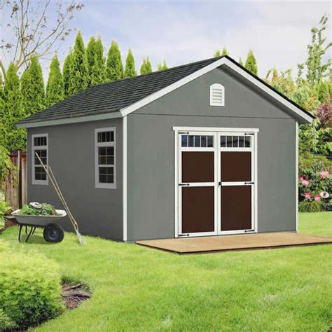 Yardline Piermont 12x16 Wood Storage Shed Diy Installation