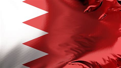 바람에 흔들리는 바레인의 국기 바레인 국기 물결 패브릭 질감 클로즈업 사실적인 3d 렌더링 3차원 형태에 대한 스톡 사진 및