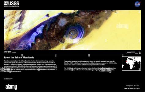The Eye Of The Sahara Or Richat Structure Is A Prominent Geological