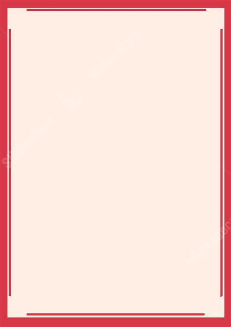 Red Border Page Border And Printable Background In Word Slidesdocs