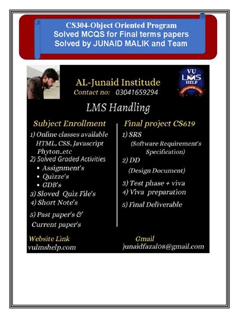 cs304 mega mcqs pdf class computer programming method computer