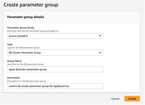 Create Custom Db Parameter Groups