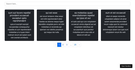 api search filter in reactjs codesandbox