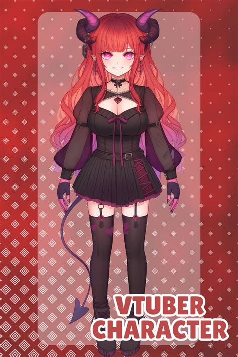Custom Vtuber Avatar Anime Style Illustration Streamer Character