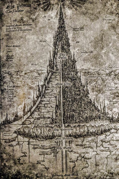 Necromunda Hive City Map From White Dwarf Rwarhammer40k