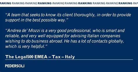 Pedersolistudiolegale Lawfirm Thelegal500 Legaldirectories Ranking