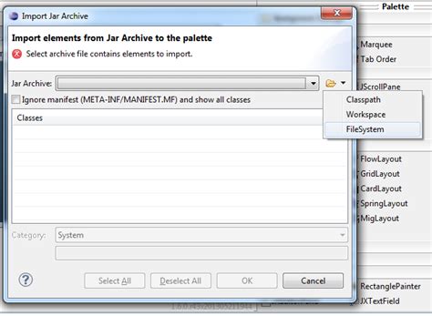 menambahkan library swingx java pada eclipse kami
