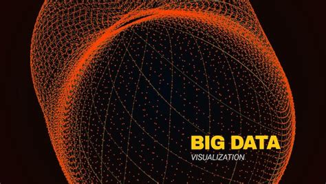 premium vector big data fractal visualization