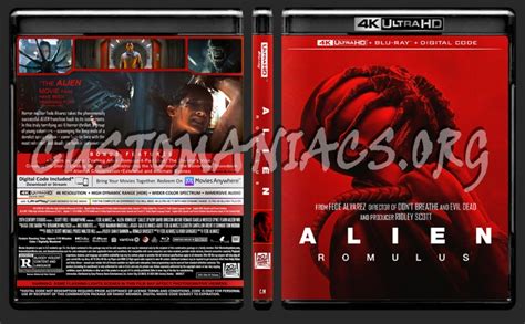 Alien Romulus 4k Blu Ray Cover Dvd Covers And Labels By Customaniacs