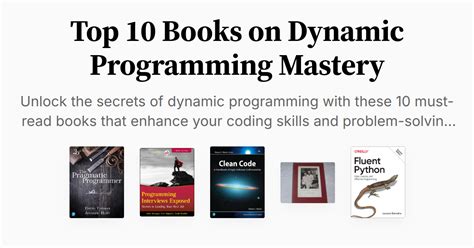 Top 10 Books On Dynamic Programming Mastery Summary And Audio