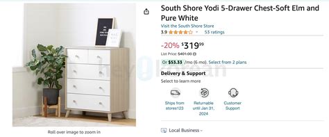 뉴욕 롱시티 북유럽 스타일 서랍장