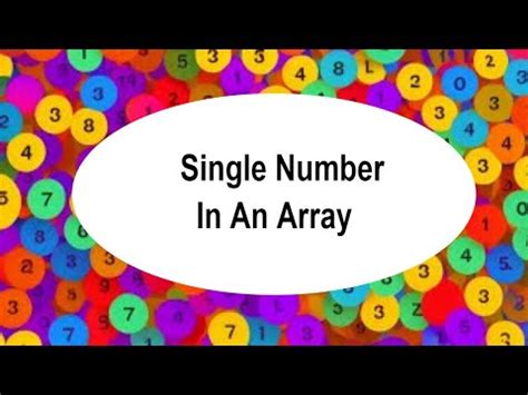 Discover The Single Unique Element In An Array Of Integers DSA