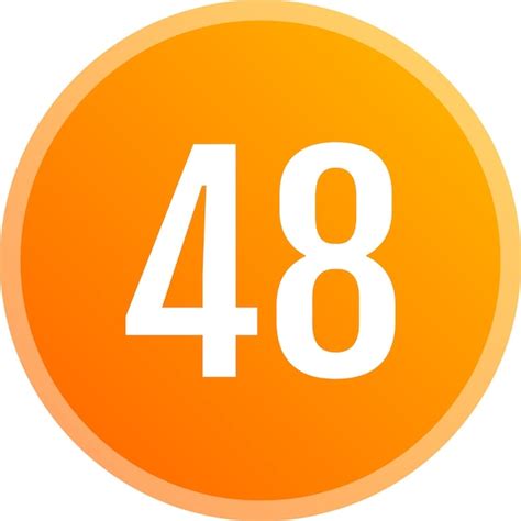 Premium Vector Orange Number Icons