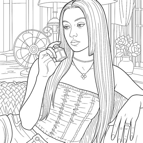 Katseye Coloring Pages Girly Digital Art 101 Pages Pdf And Png Etsy