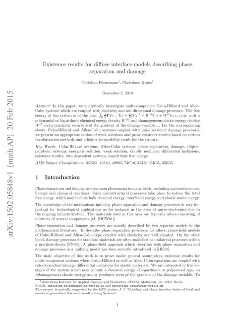 pdf existence results for diffuse interface models describing phase