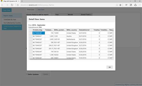 Pivoting Data In Microsoft Dynamics 365 Using Wijmo Olap
