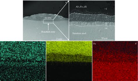 Sem Images A And Eds Mappings Of Element Si B Al C And Fe D Download Scientific
