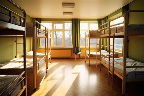 Premium Photo Dormitory With Bunk Beds Professional Photography Ai