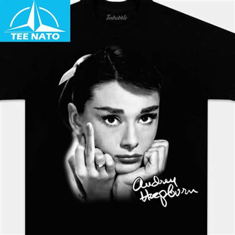 Trade Audrey Hepburn Iconic Pose Black And White Graphic Shirt Q Wdjq