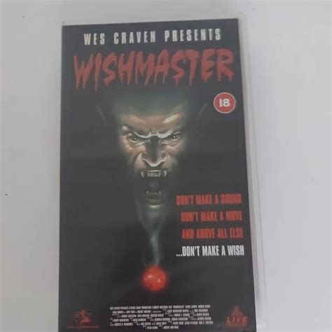 BANDE VIDÉO D'HORREUR Wishmaster Wes Craven Presents Wishmaster VHS ...