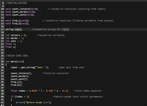 Just Finished Readability Pset2 And Im So Proud Of Myself Rcs50