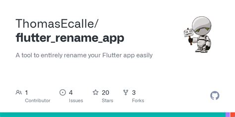Github Thomasecalleflutterrenameapp A Tool To Entirely Rename