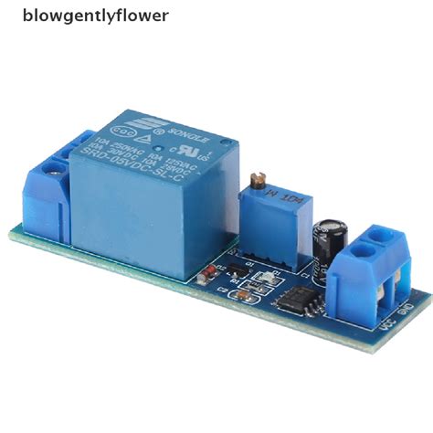 Blowgentlyflower Ne555 โมดูลรีเลย์สวิตช์ตั้งเวลา Dc 5v 12v ปรับได้ Shopee Thailand