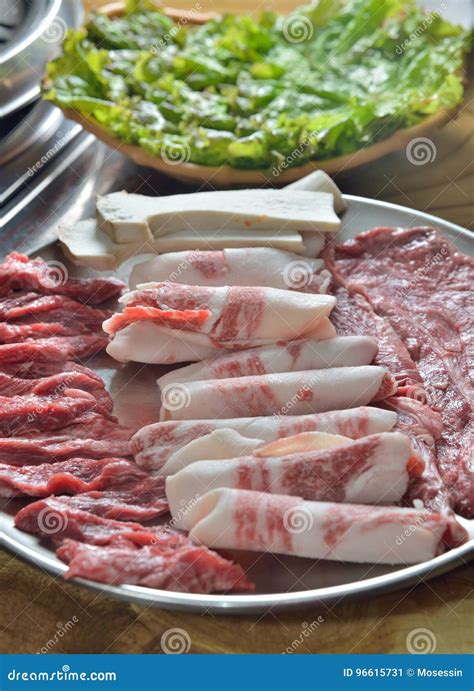 Raw Assorted Beef Roll Stock Image Image Of Sheep Main 96615731
