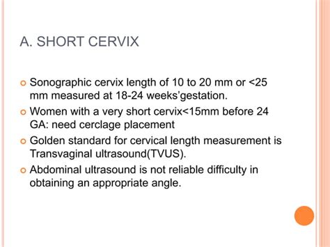 SHORT CERVIX AND CERVICAL INSUFFICIENCY Pptx