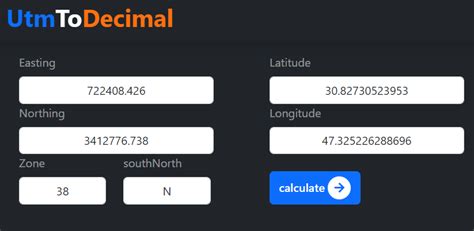 Convert Utm Easting And Northing To Decimal Latitude And Longitude