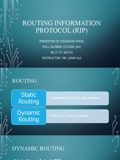Routing Information Protocol Rip Pdf Routing Ip Address
