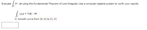 Solved Evaluate De F Dr Using The Fundamental Theorem Of Chegg
