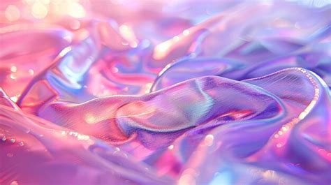 Abstract Shimmering Iridescent Fabric Background Premium Ai Generated Image
