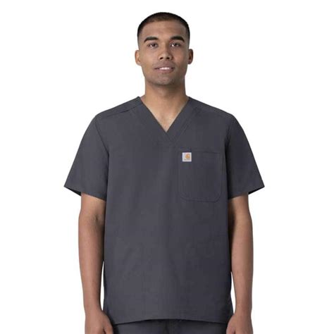 Force Essentials V Neck Shirttail Scrub Top Carhartt