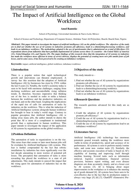 Pdf The Impact Of Artificial Intelligence On The Global Workforce