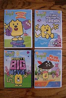 4 Wubbzy Dvds Help From Friends Pirate Treasure Goes To School Big